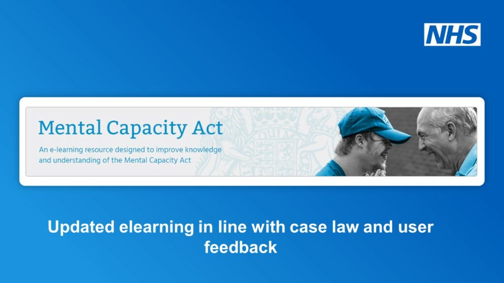 Updated Mental Capacity Act elearning now available - elearning for ...